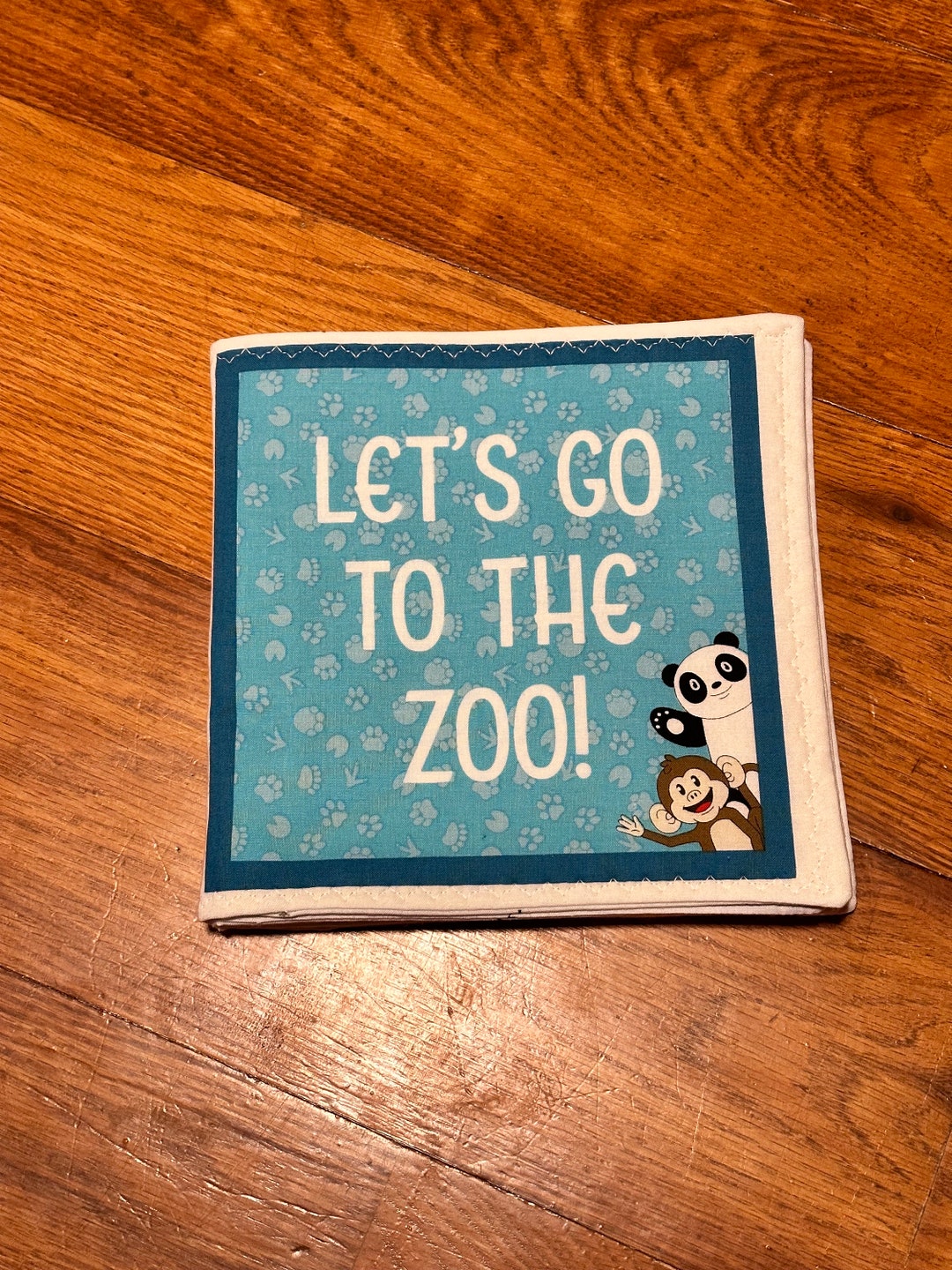 Let’s Go to the Zoo Cloth Fabric Baby Book, Zoo Fabric Book, Fabric ...