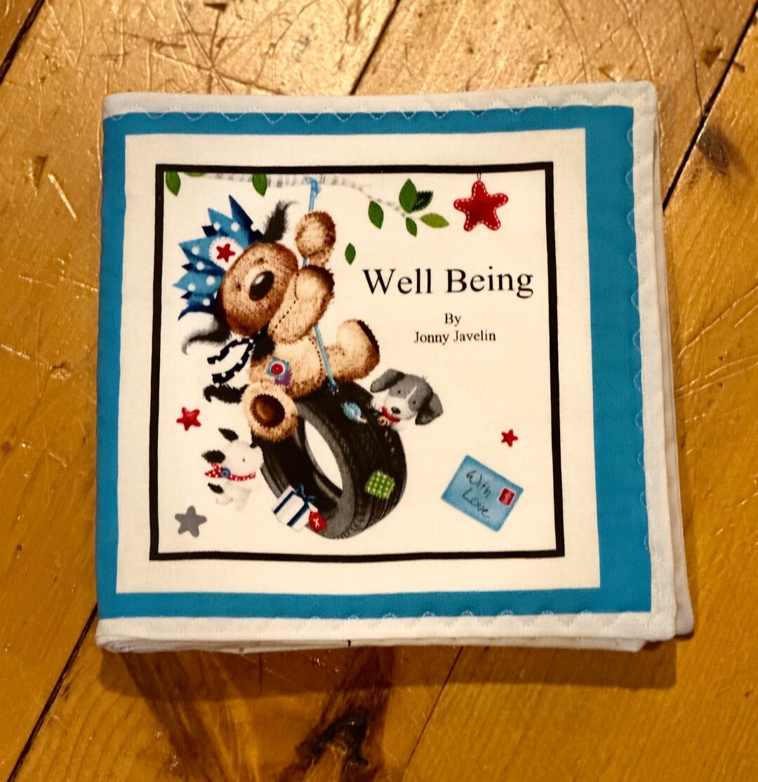 Well Being Cloth Fabric Book, Healthy Living Washable Book, Health ...