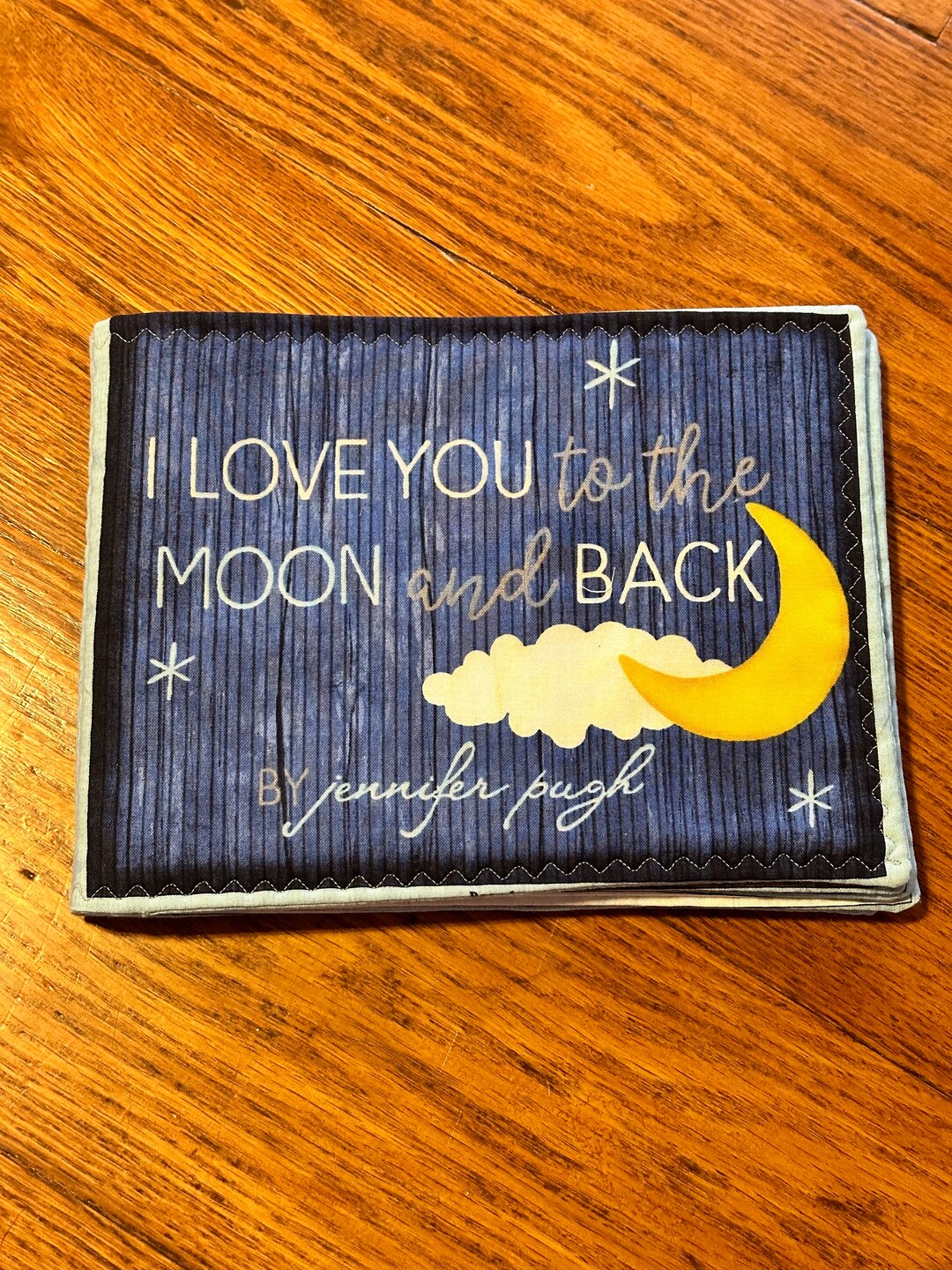 I Love You to the Moon and Back Cloth Fabric Book, Cloth Book, Fabric ...