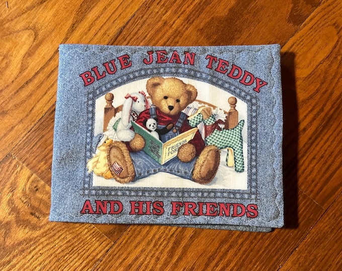 Blue Jean Teddy Bear Baby Quilt - Etsy