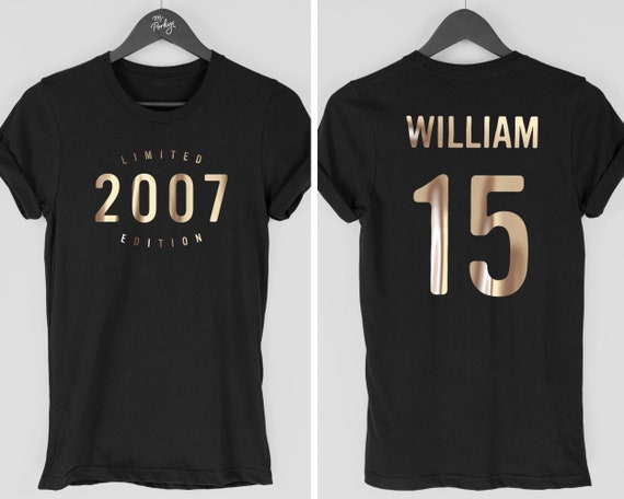 15th Birthday Shirt for Boys 15th Birthday Boy Gift Limited | Etsy