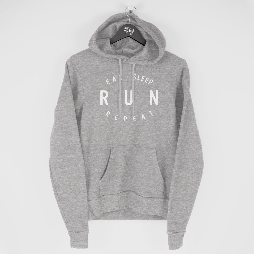 Runner Hoodie, Runner Gift, Eat Sleep Run Hoodie, Run Hoodie for ...