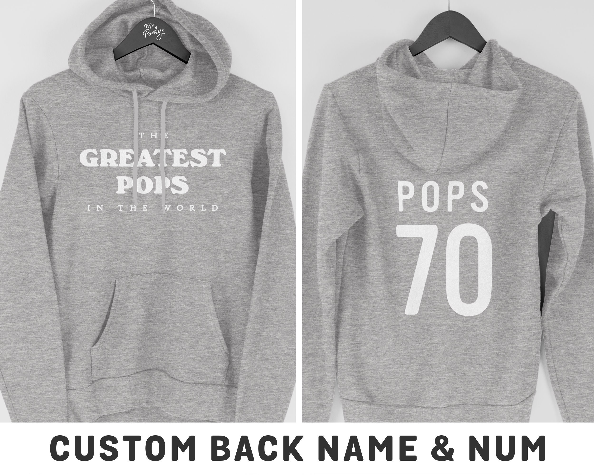 The Greatest Pops in the World Hoodie Birthday Gift for Pops - Etsy