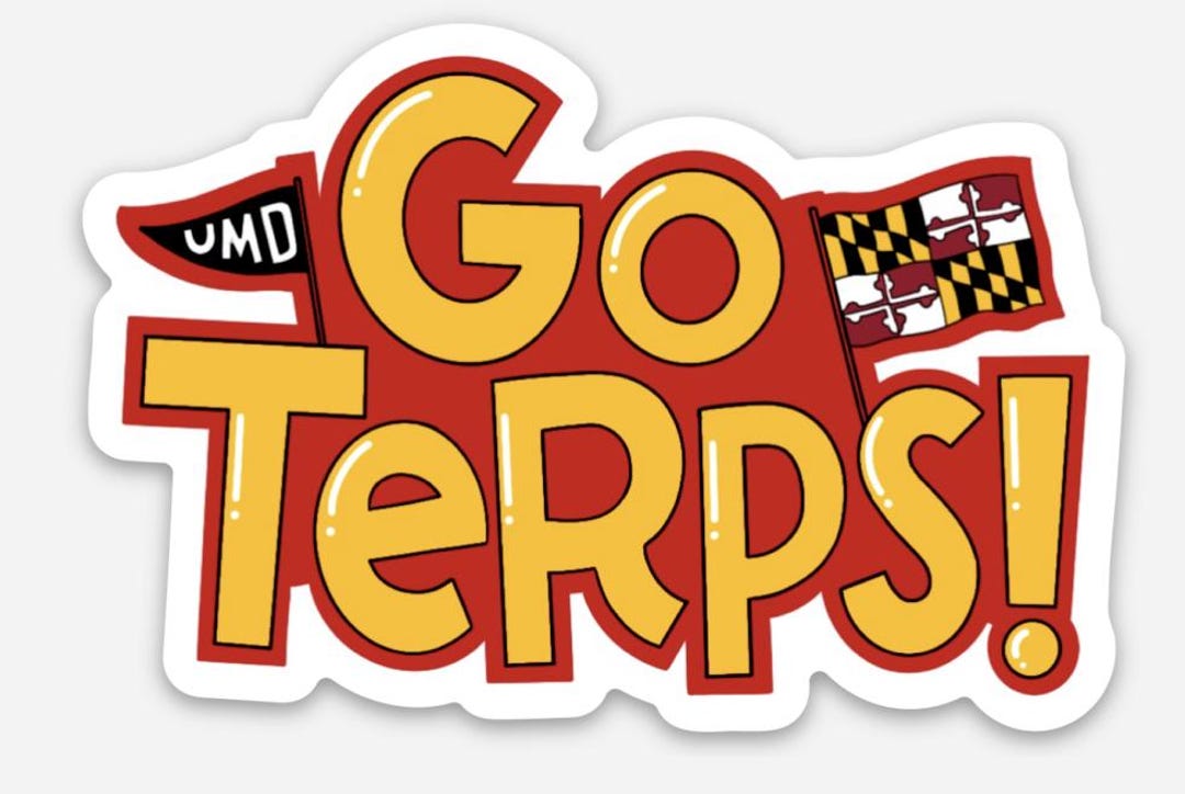 University of Maryland UMD Go Terms Sticker - Etsy