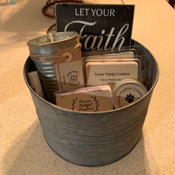 Farm House/ Rustic/galvanize/gift Basket /candles/ Soy - Etsy