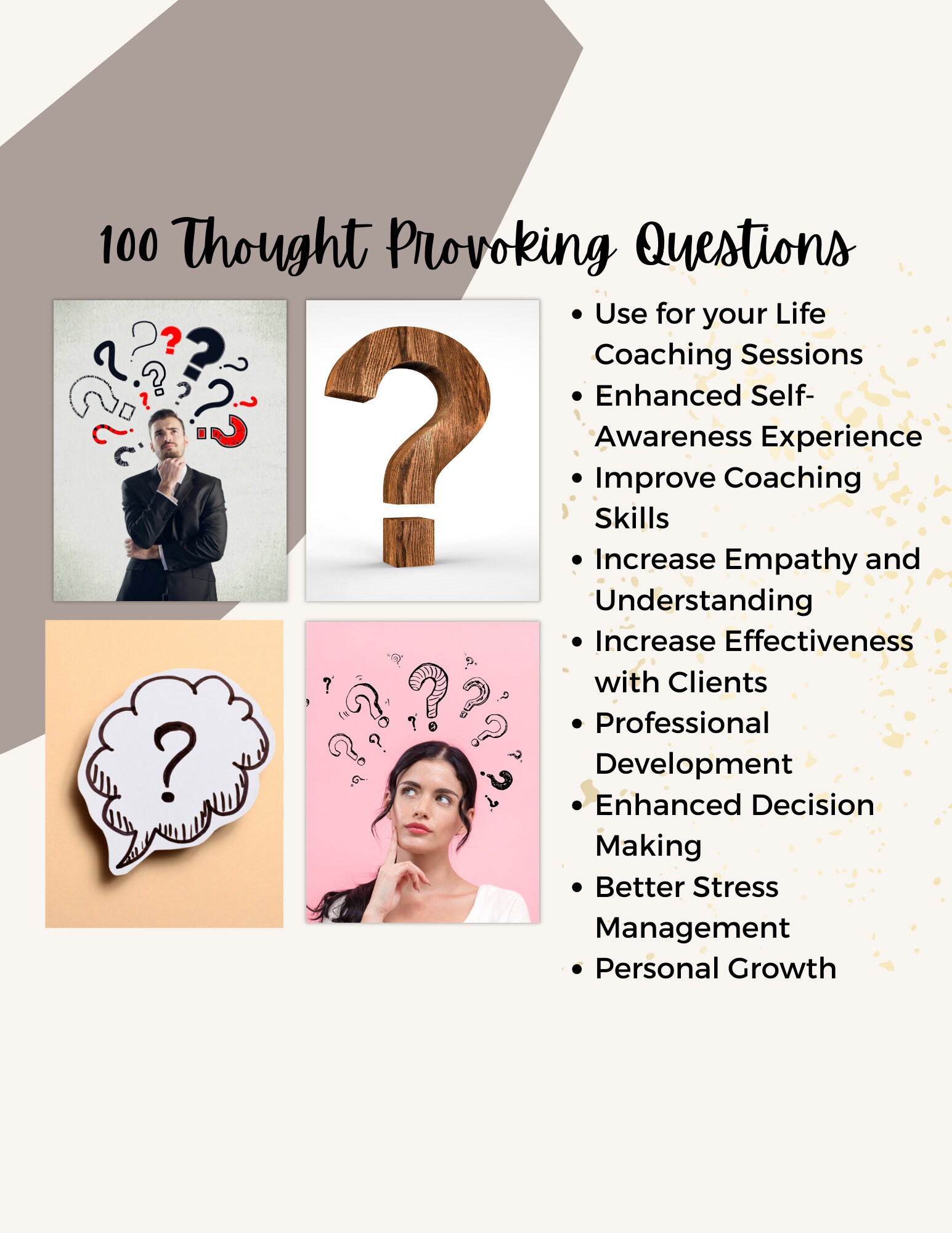 100 Thought-provoking Self-reflection Questions, Life Coach Tools ...