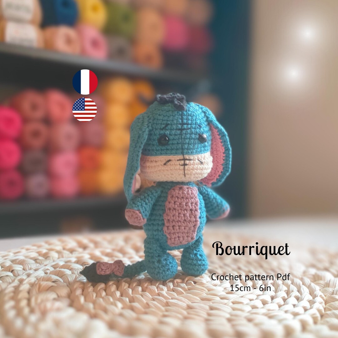 Eeyore Amigurumi Crochet Tutorial Crochet Tutorial in French and ...