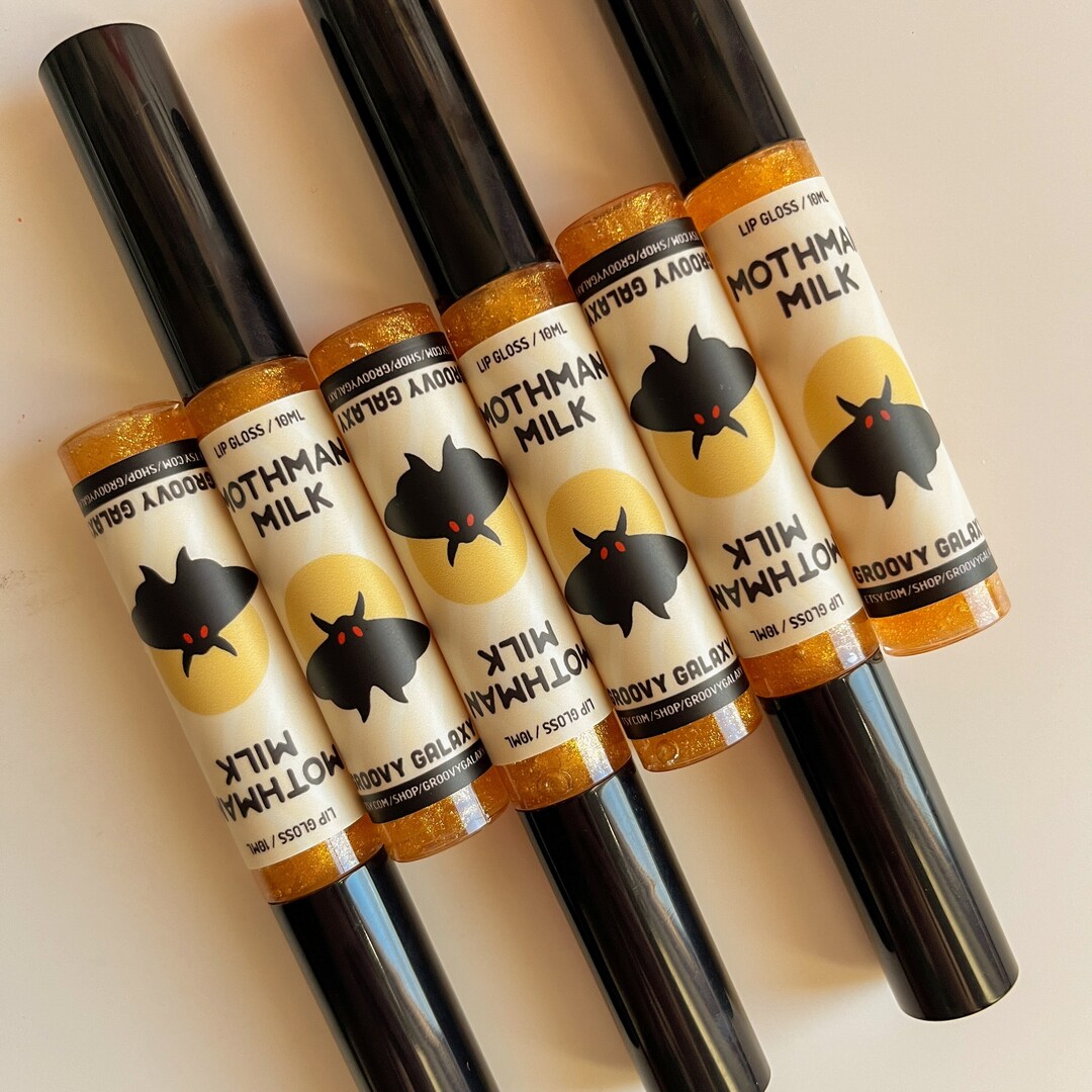 Mothman Milk Lip Gloss / Cryptid Makeup, Weird Funky Unique Spooky Lip ...