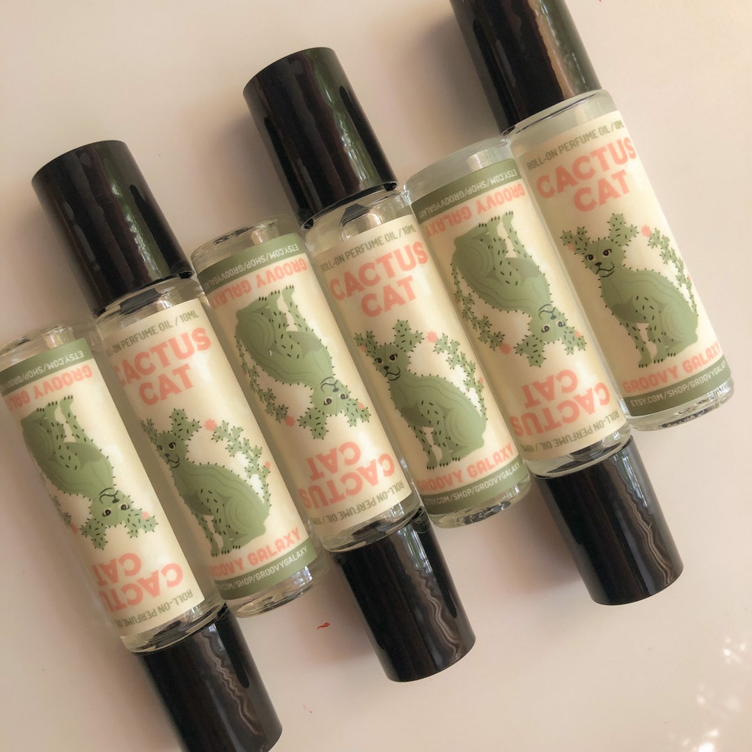 Cactus Cat Roll on Perfume Oil / Cryptid Perfume, Weird Funky Unique ...