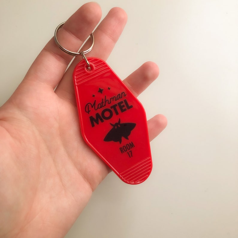 Mothman Motel Retro Plastic Hotel Keychain // Typography Retro - Etsy