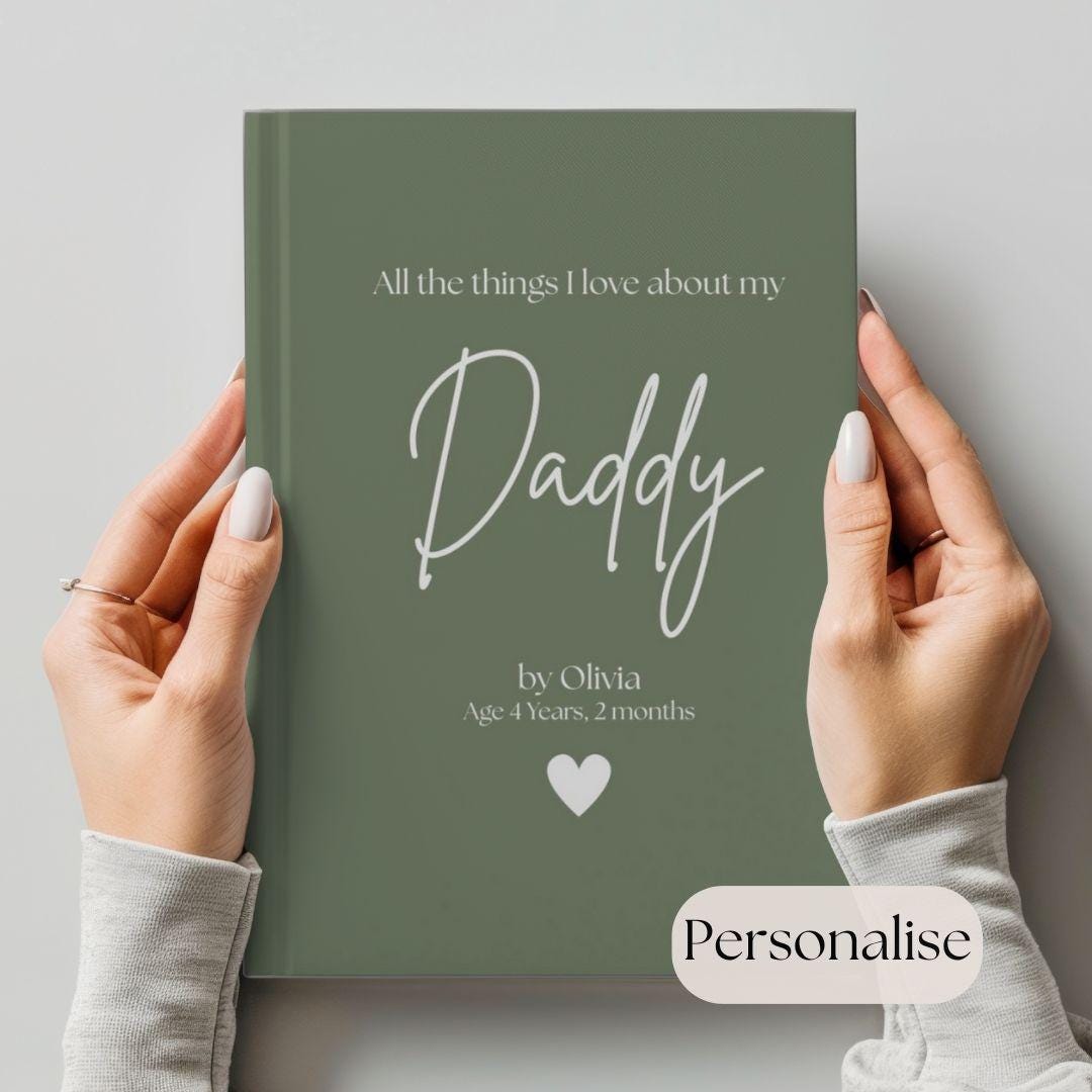 Personalized Daddy Journal From Daughter Son, What We Love About Our ...