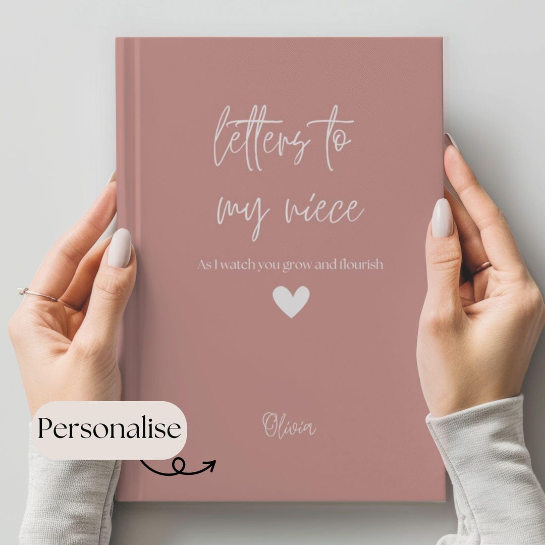 Personalised Letters to My Niece Journal - Keepsake Notebook for Auntie ...