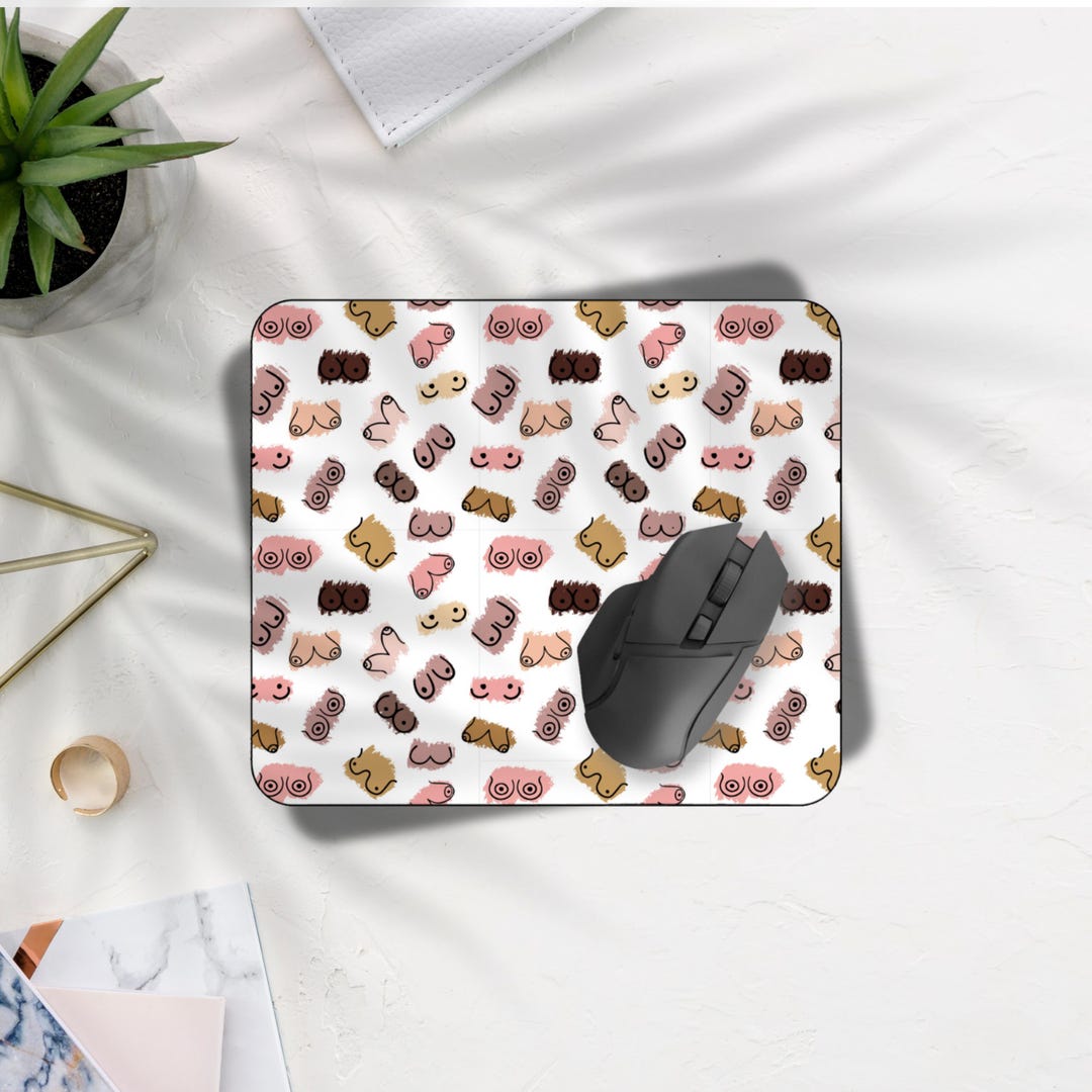 Boob Mouse Pad | Free the Nipple Design | Large Boho Office Decor ...