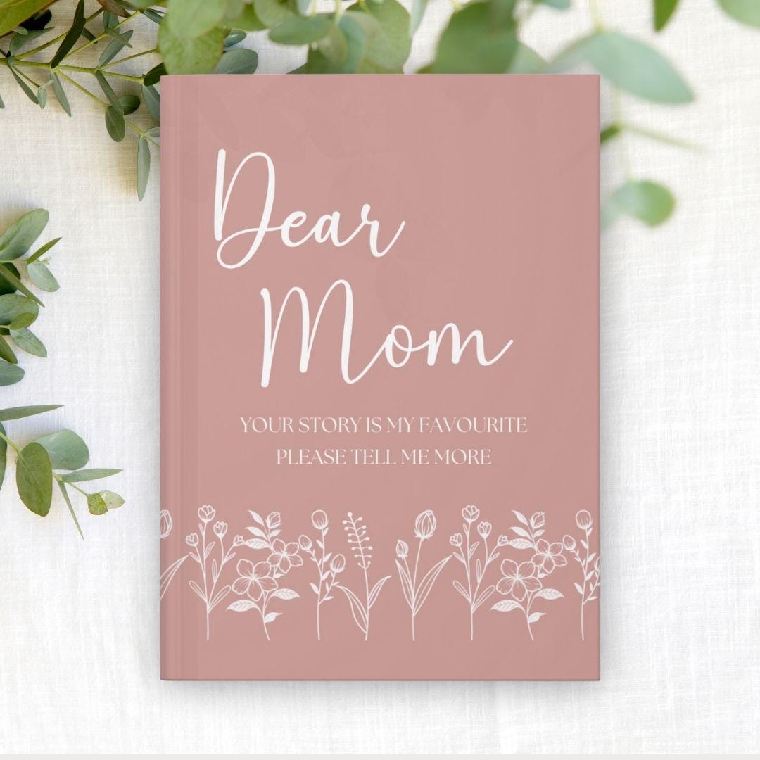 Dear Mom Journal – Tell Me Your Story, Mothers Day Gift, Mom Memory ...