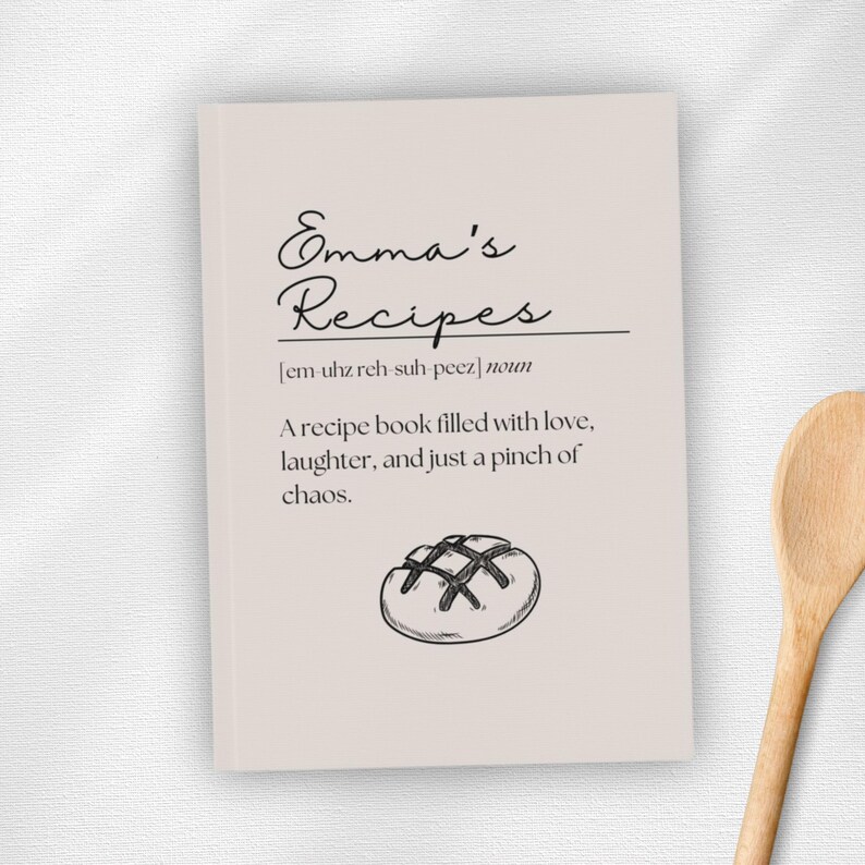 Recipe Book - Blank Recipe Book, Gifts for Grandma, Personalized Gift ...