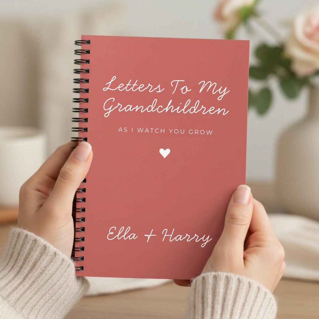 Personalised Letters to My Grandchildren Journal - Custom Memory Book ...