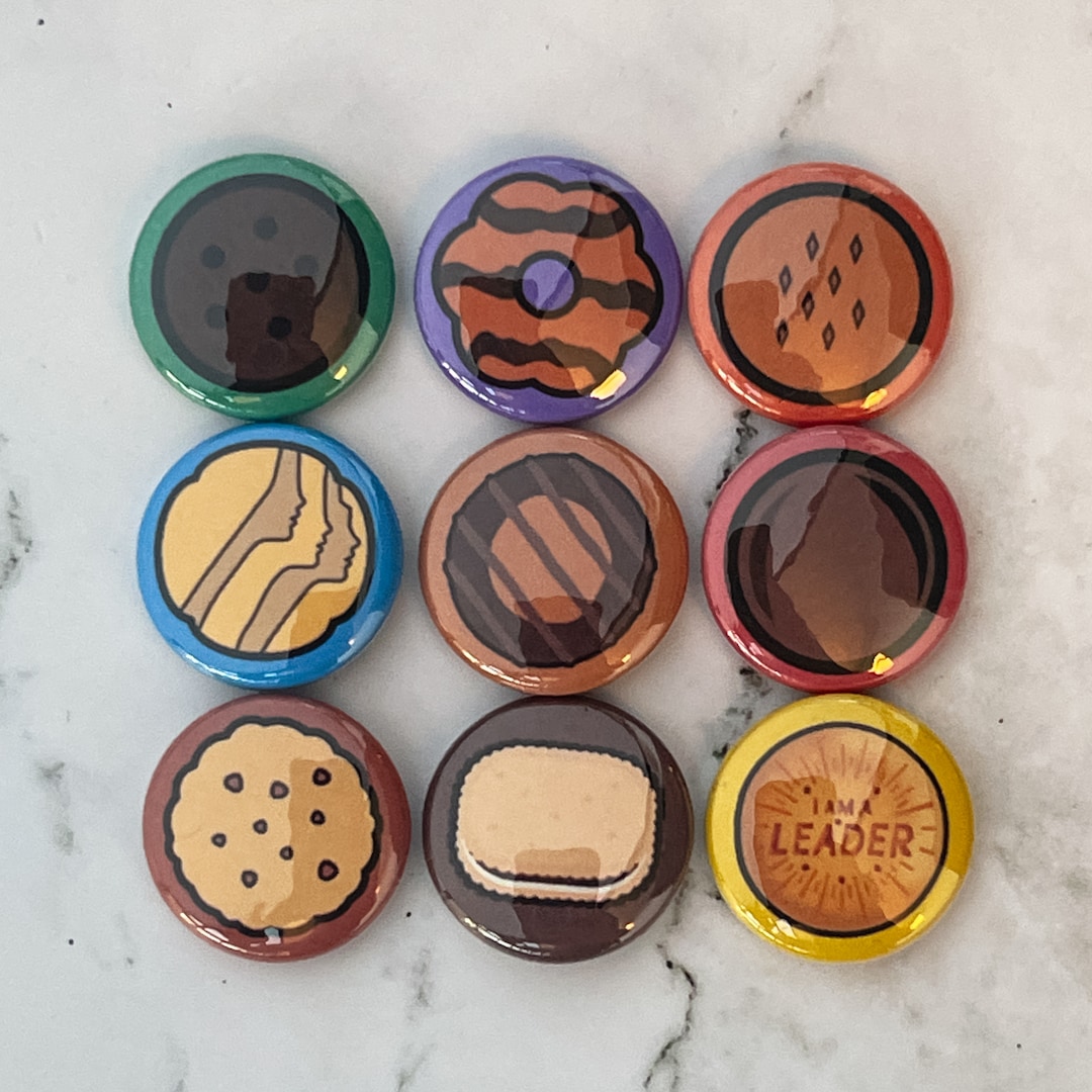 LBB 9 Pack 1 Inch Girl Scout Cookie Pins Perfect Troop Gift - Etsy LBB 9 Pack 1 Inch Girl Scout Cookie Pins Perfect Troop Gift - Etsy