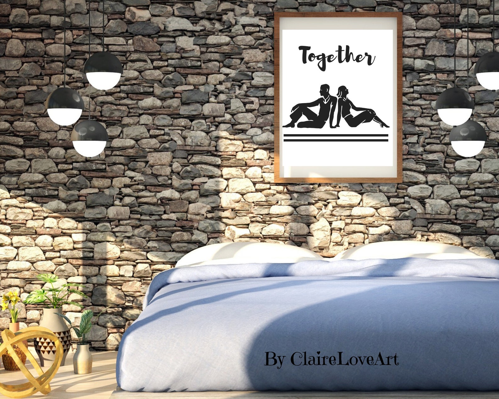 Bedroom Wall Decor Couple Together Sign Instant Download Etsy