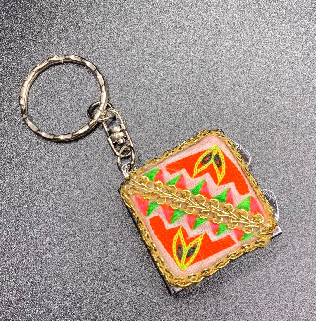 Hmong Inspired Keychain Mirror - Etsy