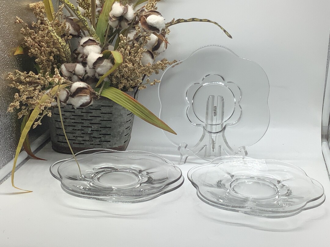 Vintage Duncan Miller Set 5pc Crystal Clear Canterbury Pattern Elegant ...