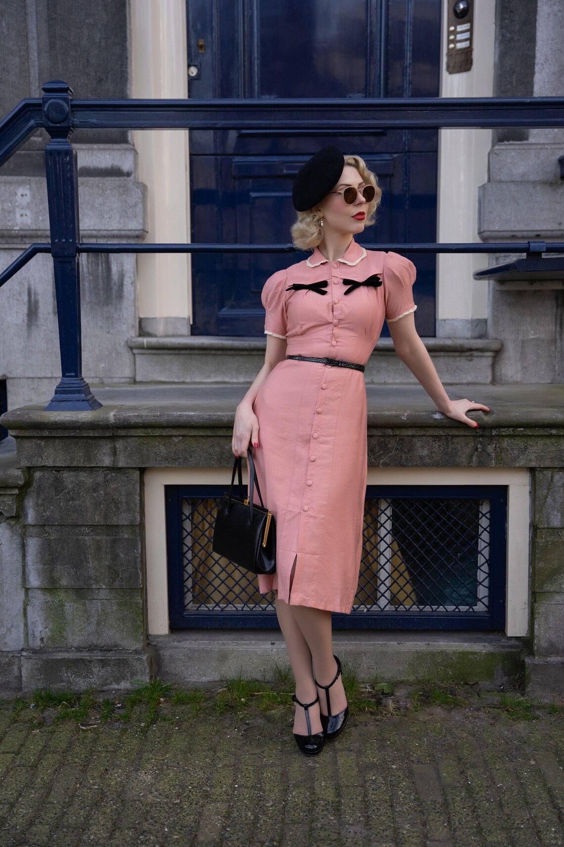40s Style Dress, 1940s Day Dress, 1930s Day Dress, 1940s Dress ...
