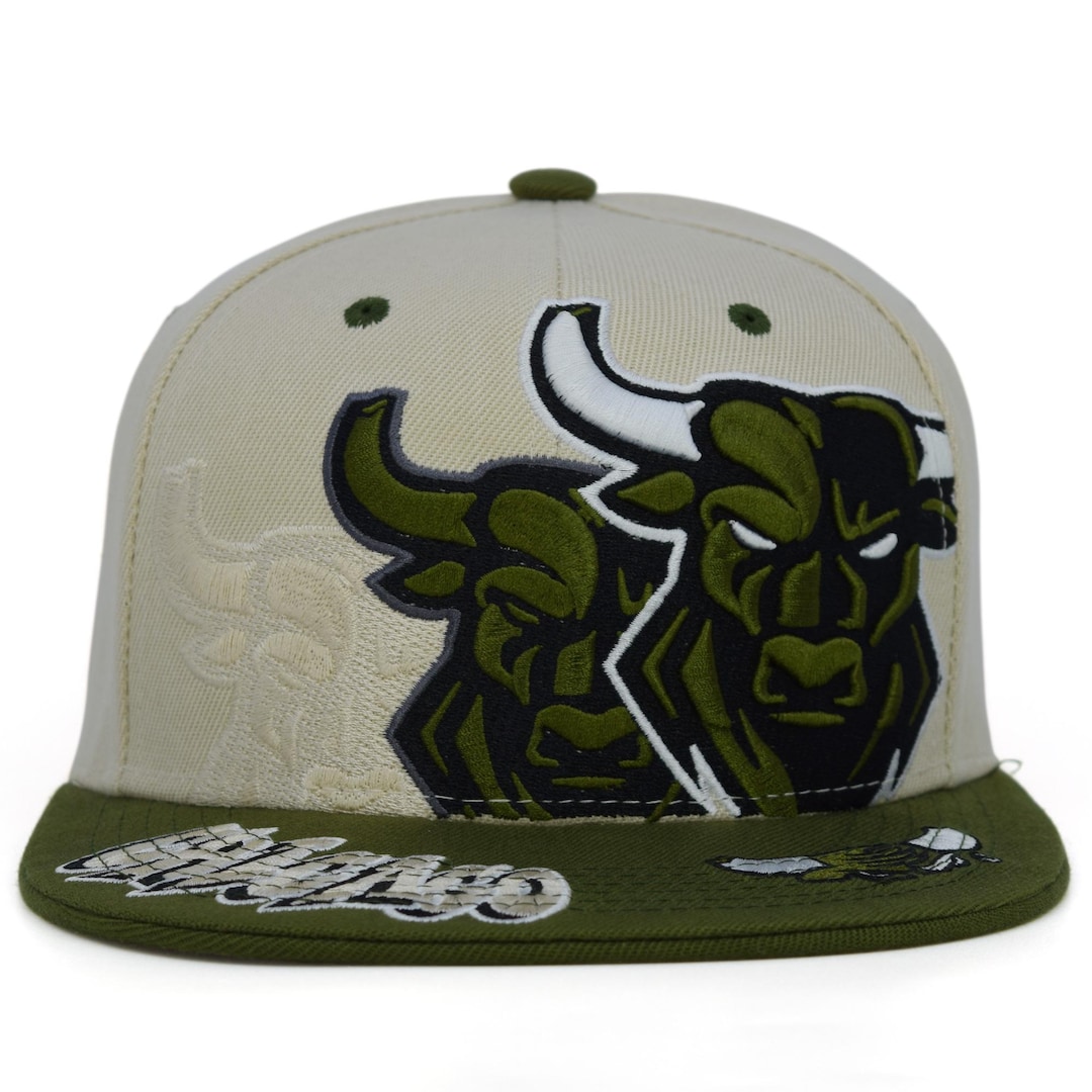 Chicago New City Triple Angry Bull Adjustable Embroidery Snapback Hat ...