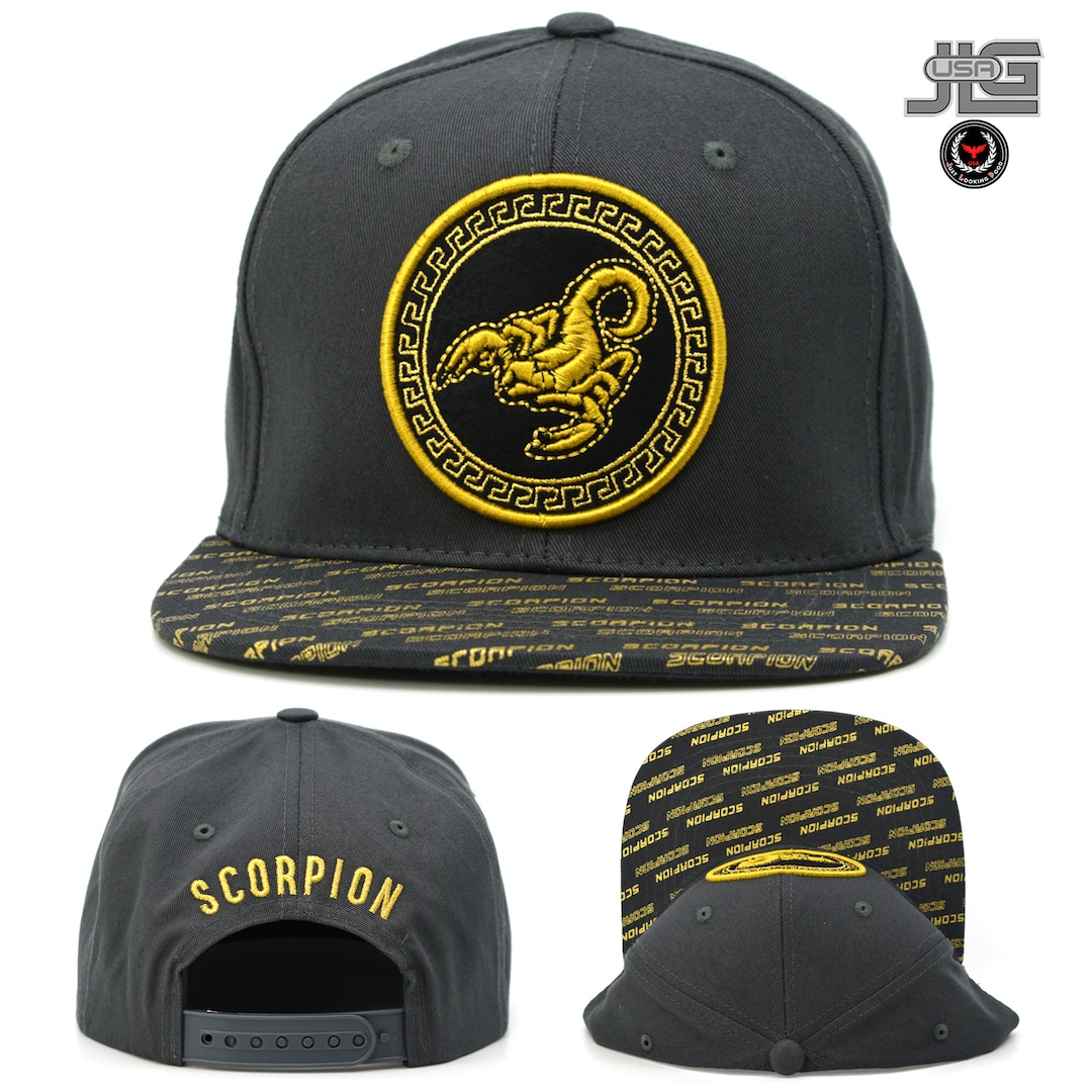 Scorpion New Leader TL Embroidery Snapback Hat Adult Men Adjustable Cap ...