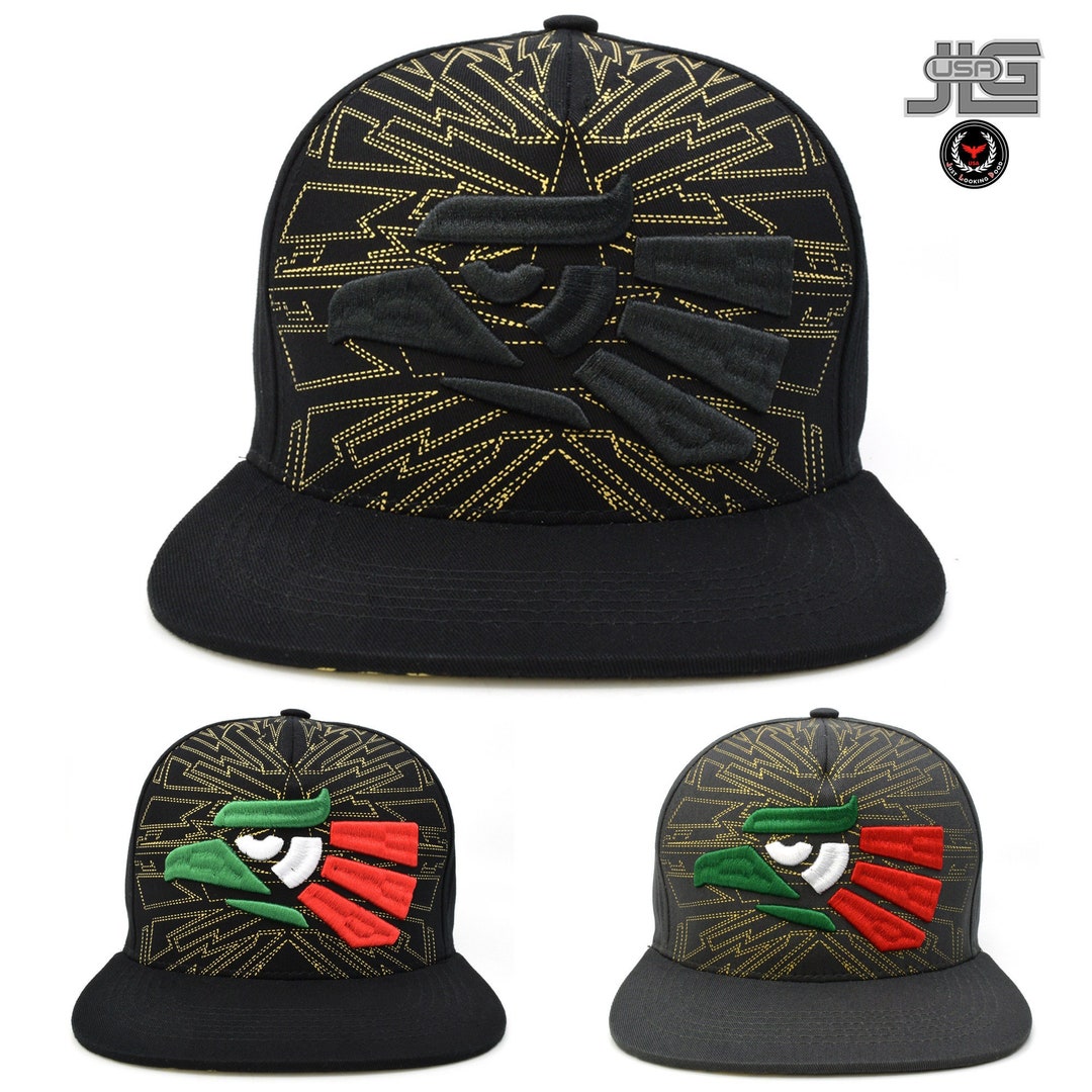 Mexican Eagle Mexico Baseball Cap Mex Hat Flat Bill Cotton Adult ...