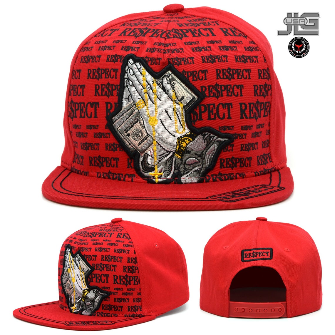 Respect Leader TL Snapback Money Hands Cotton Adult Adjustable Cap Hat ...
