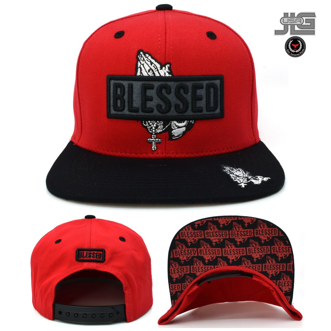 Blessed Hat New TL Praying Hands Baseball Cap Leader Red Black - Etsy