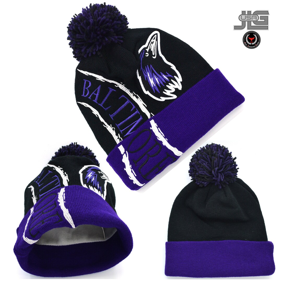 Baltimore Drip City Hurricane New Leader Birdhead Skull Cap Beanie ...