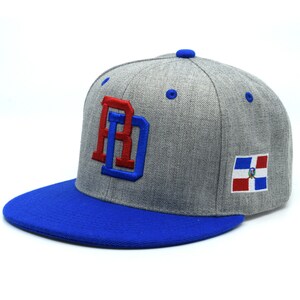 Dominican Republic DR Republica Dominicana RD Snapback Hat Cap Navy Red ...