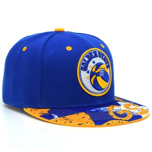 Golden State New Leader Retro City Mesh GS Royal Snapback Trucker Hat ...