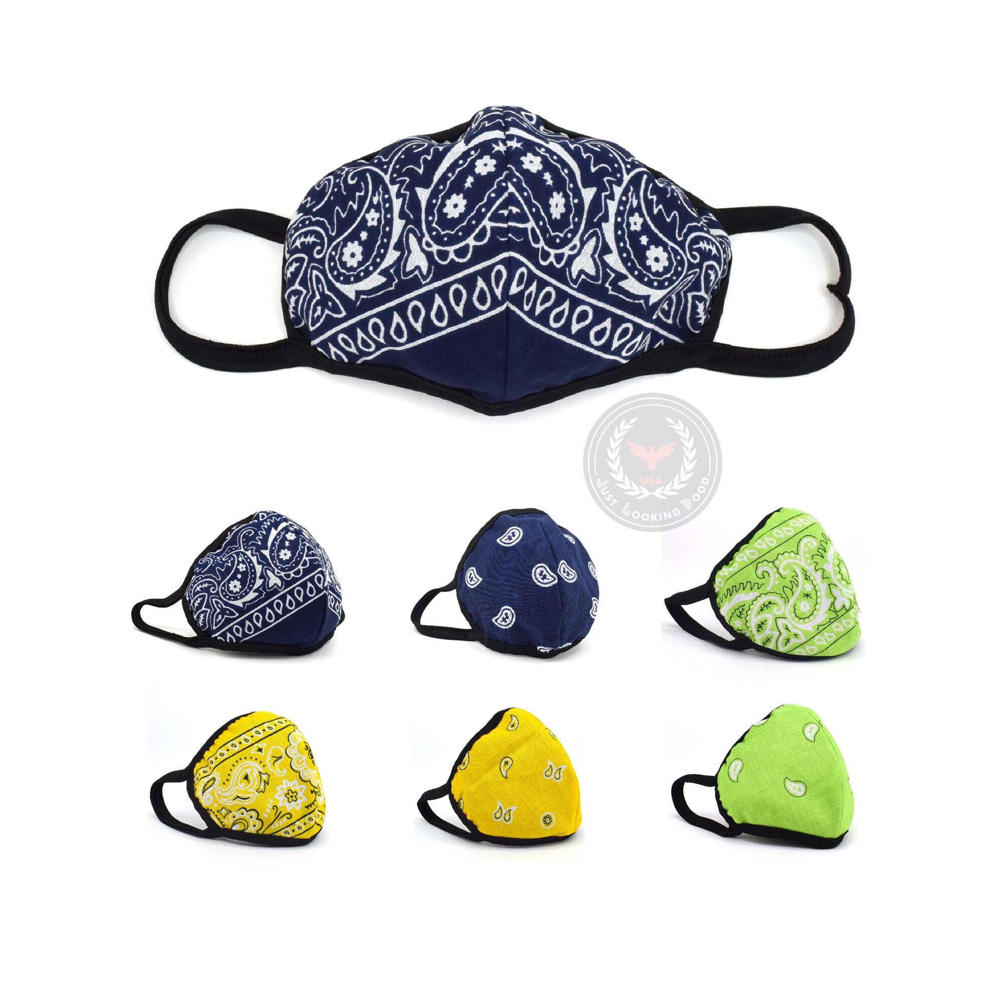 Fashion Bandana Face Mask Paisley Tear Drop Washable Reusable - Etsy Fashion Bandana Face Mask Paisley Tear Drop Washable Reusable - Etsy