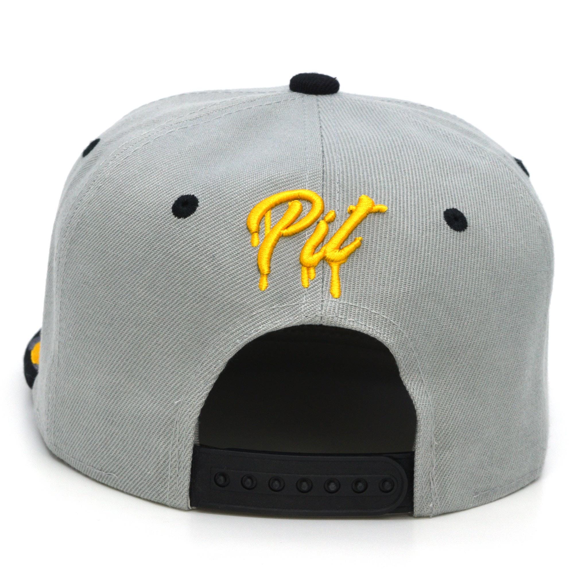 Pittsburgh New Leader Splash Drip City P Helmet PIT Embroidery Snapback ...