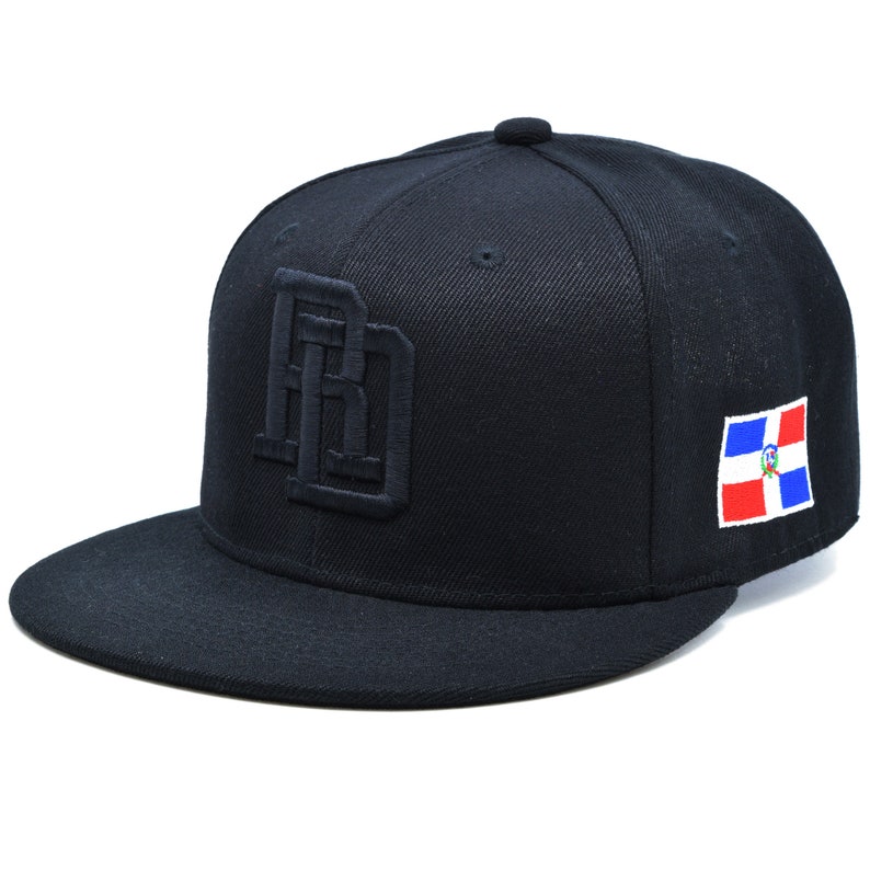 Dominican Republic DR Republica Dominicana RD Snapback Hat Cap Navy Red ...