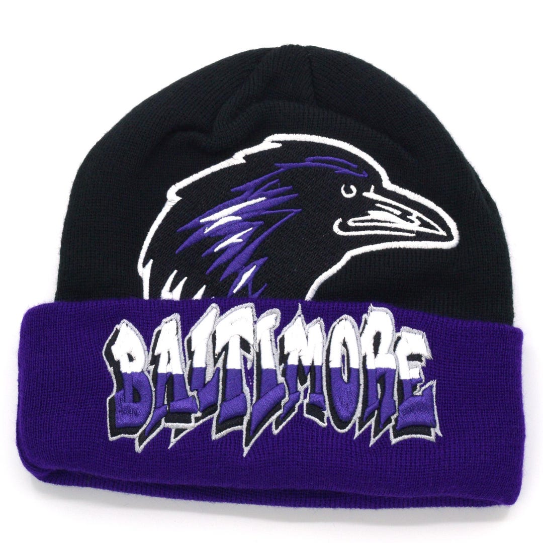 Baltimore Drip City Hurricane New Leader Birdhead Skull Cap Beanie ...