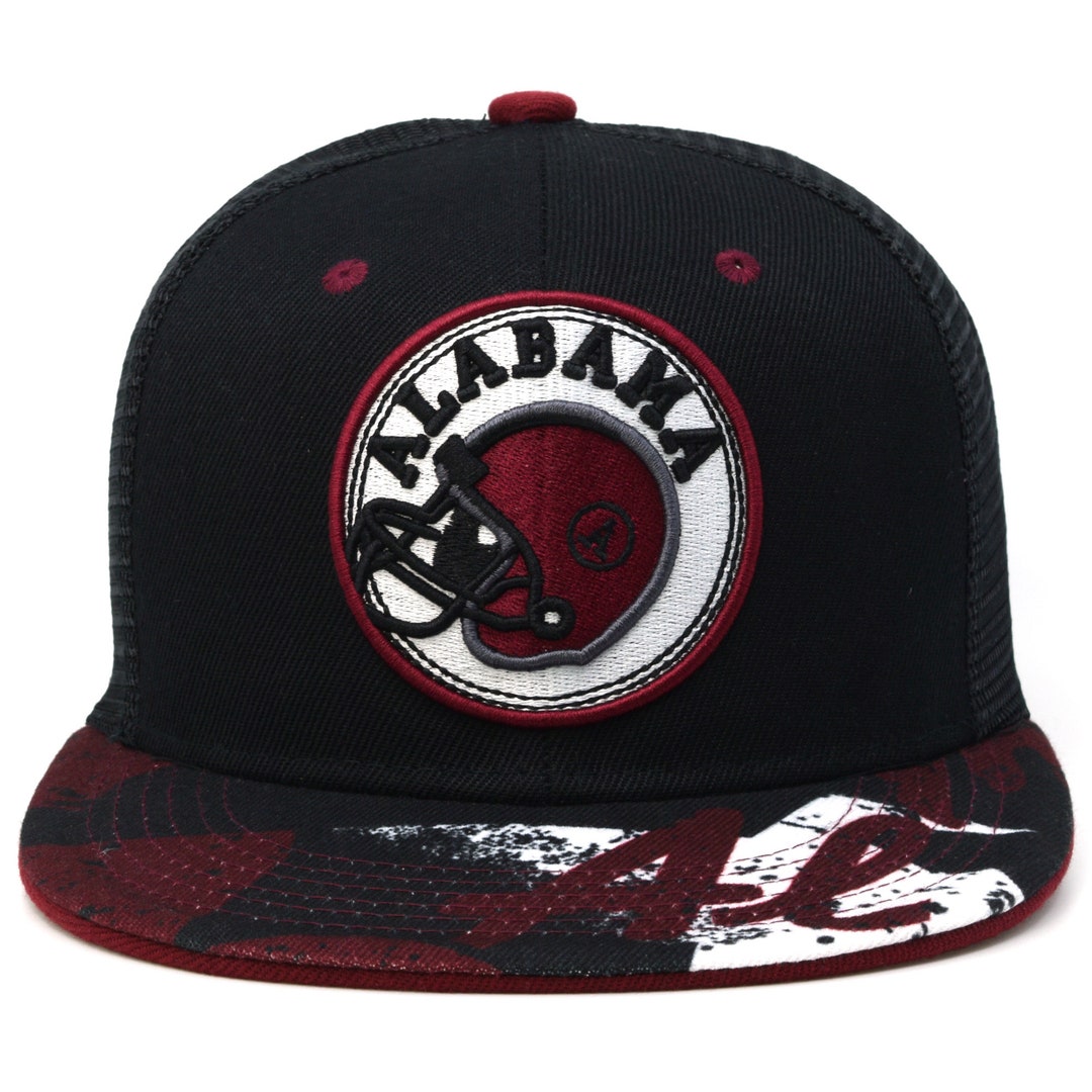 Alabama Leader Football Helmet A Burgundy Black Snapback Hat Cap New - Etsy