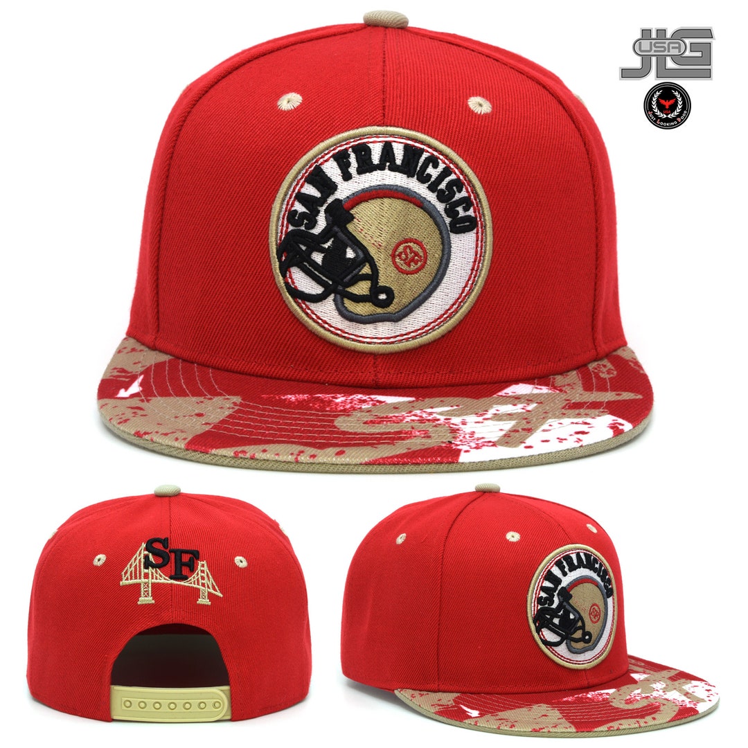San Francisco Baseball Cap Retro City SF Red Khaki Snapback Trucker Hat ...