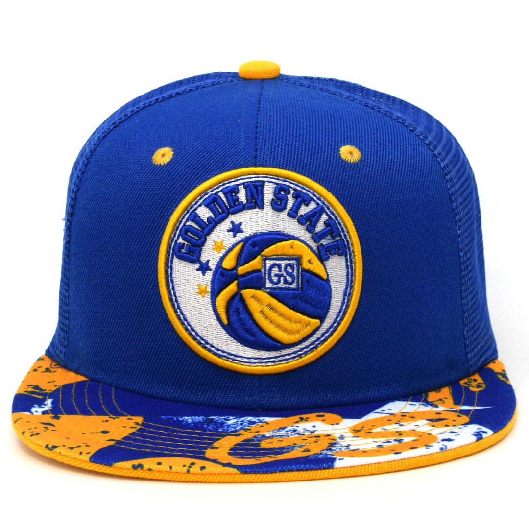 Golden State New Leader Retro City Mesh GS Royal Snapback Trucker Hat ...