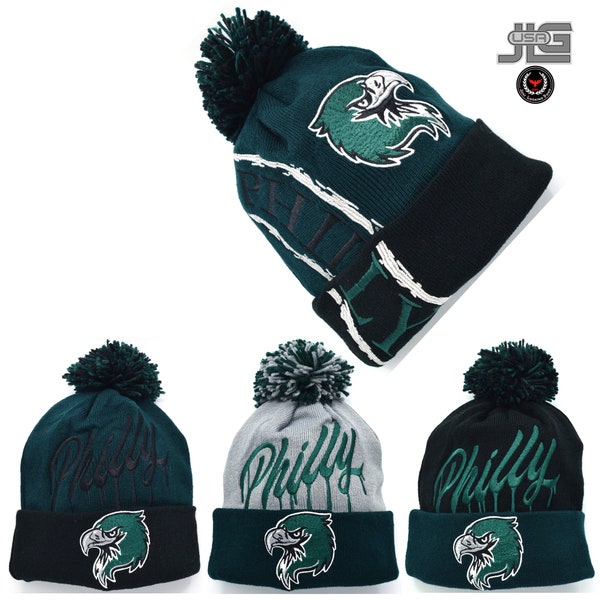 Philadelphia Eagles Skull Cap - Etsy