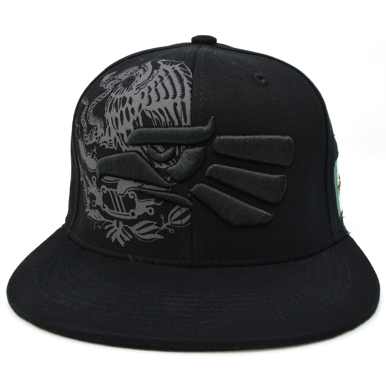 Mexico Eagle New Fitted Hat Mexican Aguila Flat Bill Cotton Mexico ...
