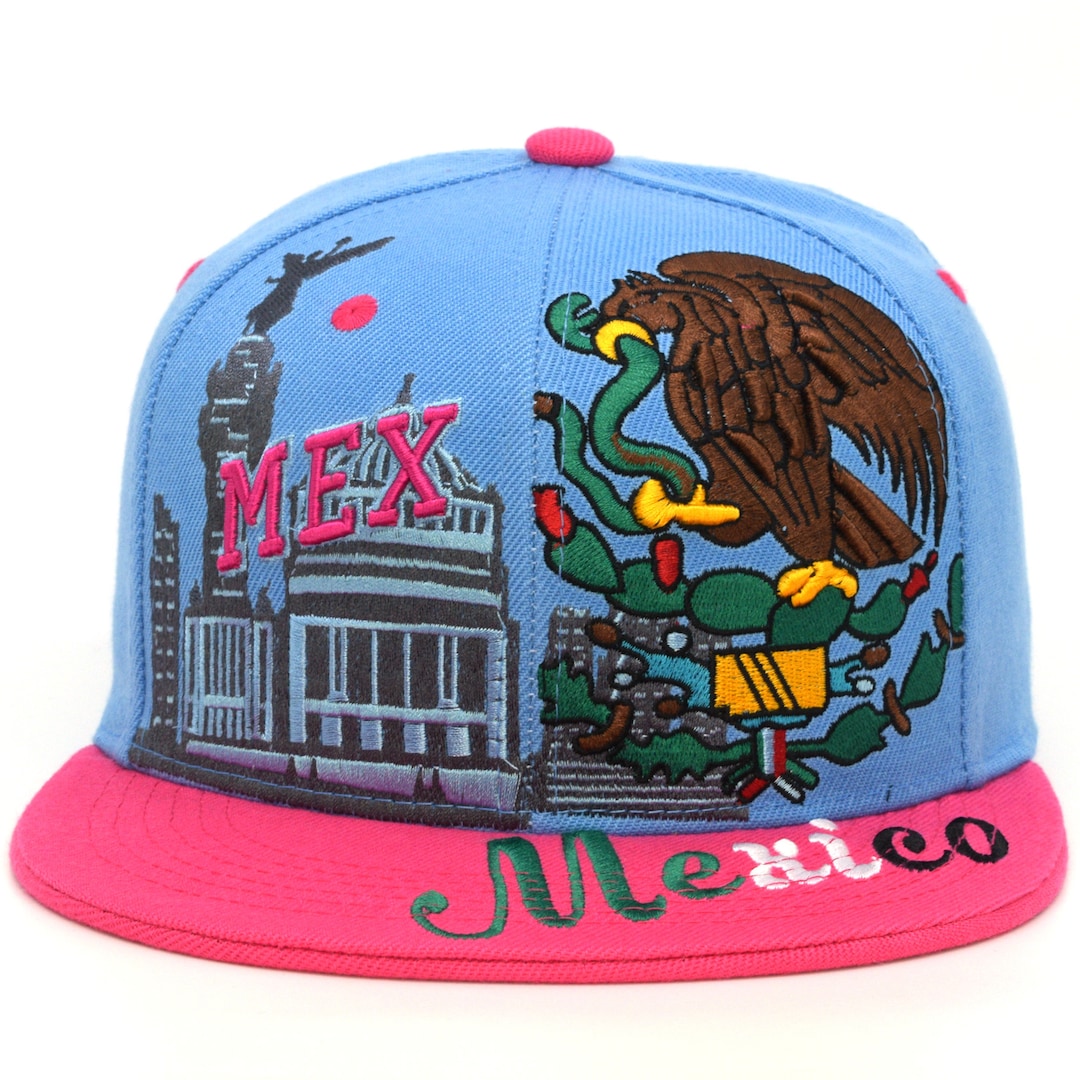Mexico Baseball Cap Downtown MEX Eagle Flag Embroidery Snapback Hat Cap ...