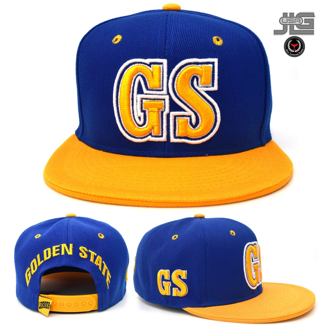 Golden State New Leader GS Initials Blue Gold Snapback Hat Cap - Etsy