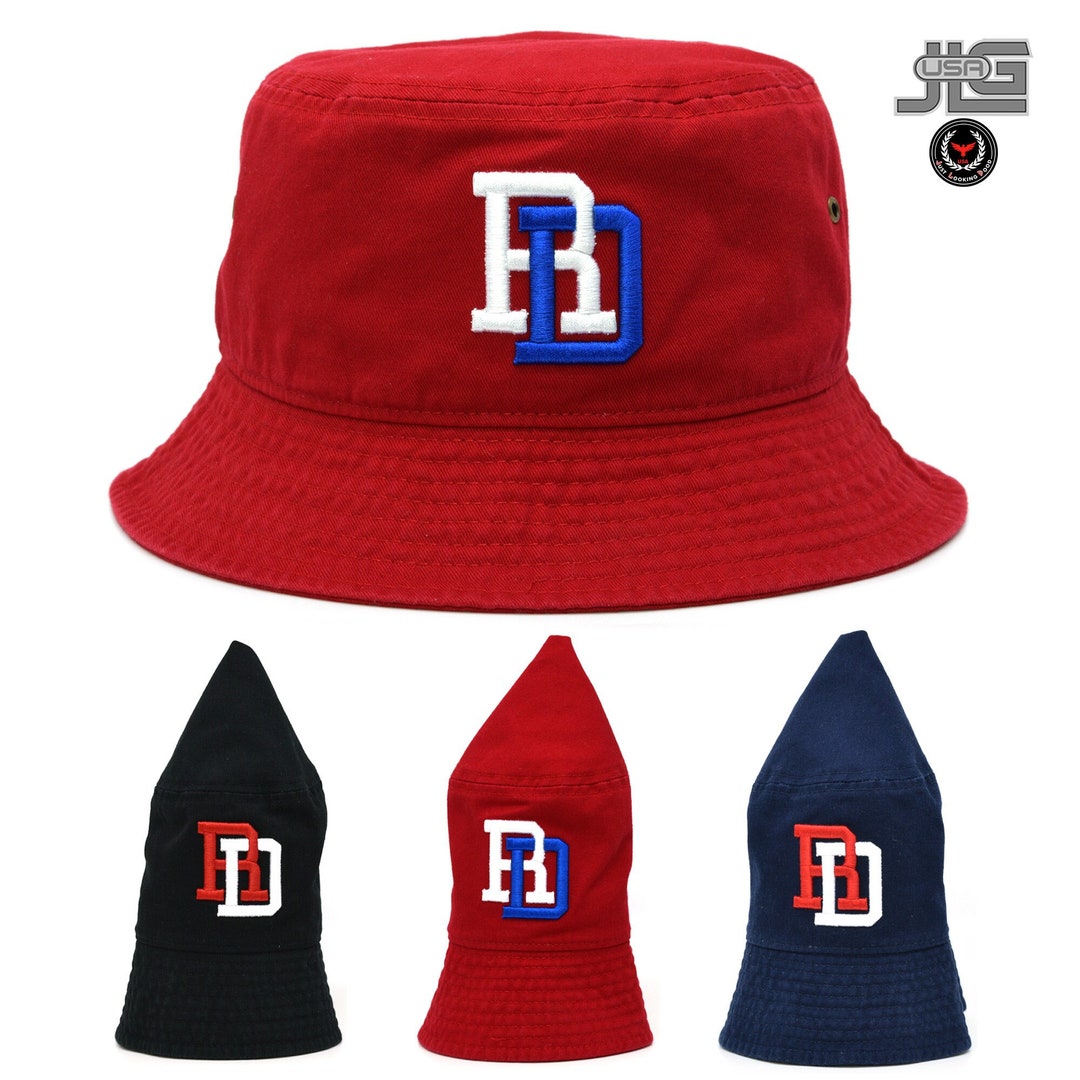 Republica Dominicana Bucket Hat RD Embroidered DR Hat Cotton Size S/M ...