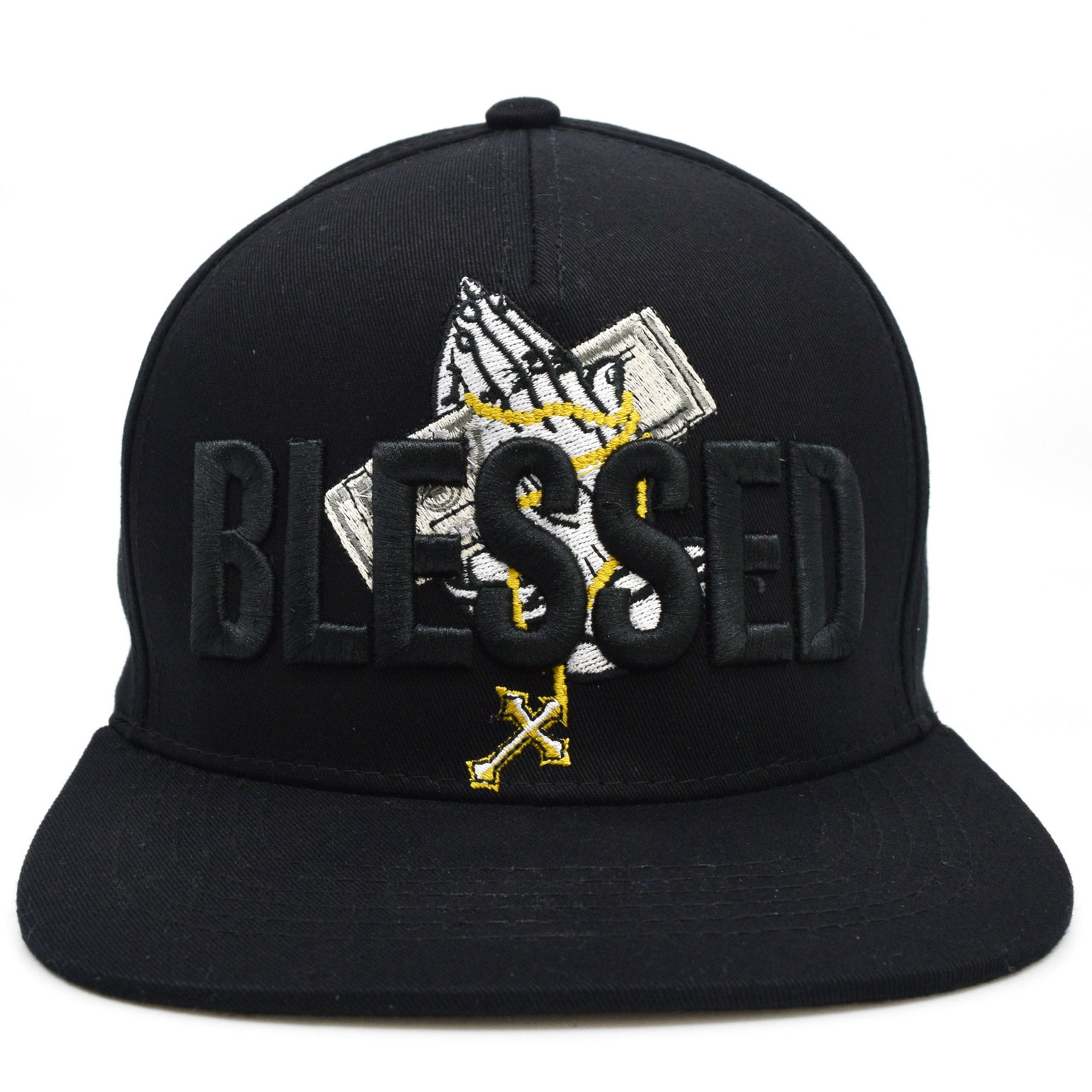 Blessed Hat New TL Praying Hands Baseball Cap Leader Red Black Snapback ...