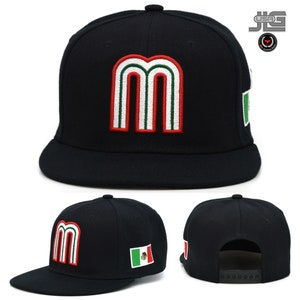Mexico Snap Back Hat Flag 3D M Flat Bill Mexico Baseball Acrylic Cap ...