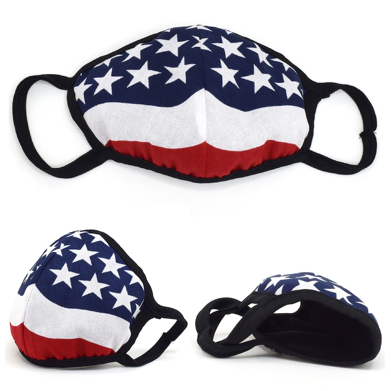 Usa Flag Mask - Etsy