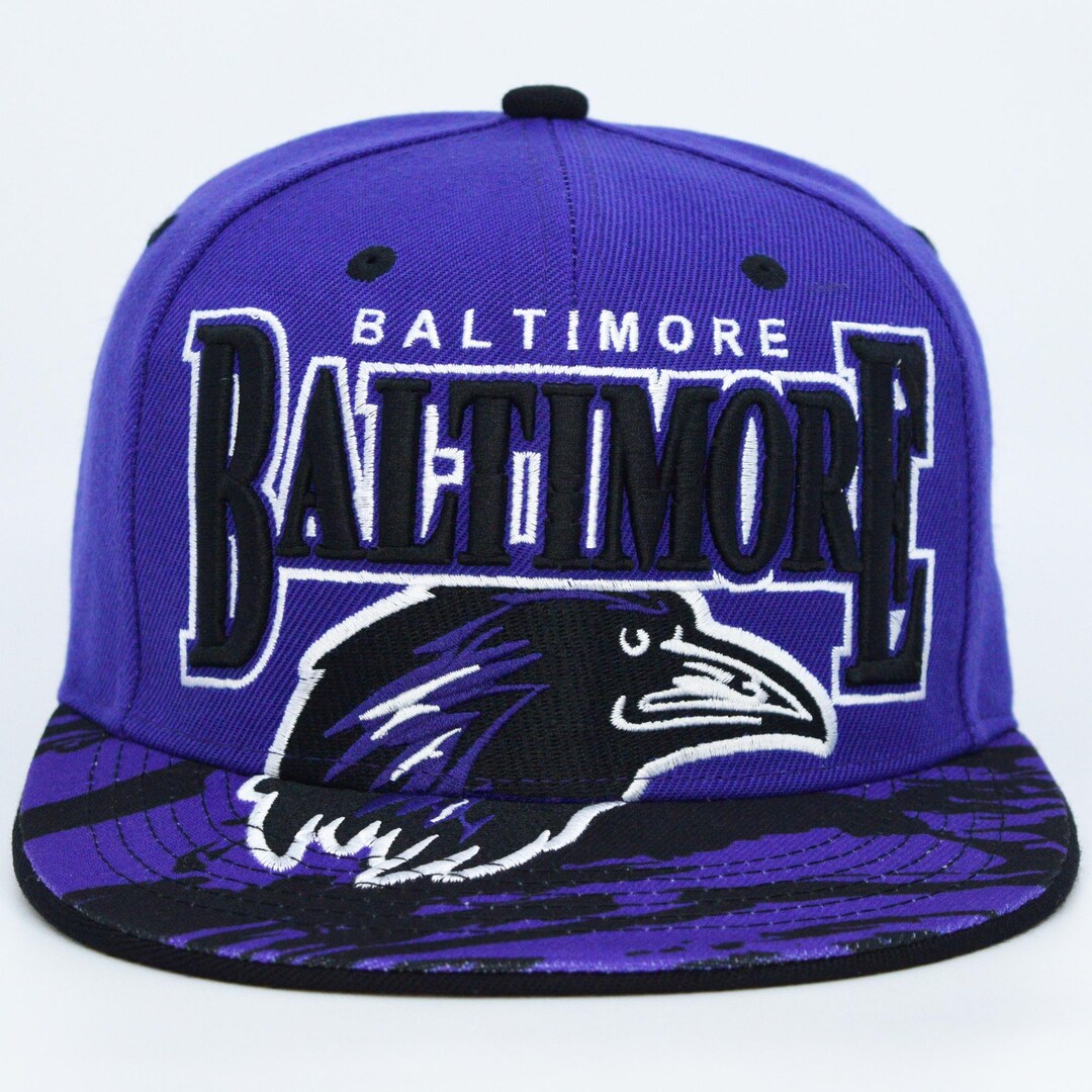 Baltimore Baseball Cap Circle Retro City B Embroidery Snapback Purple ...