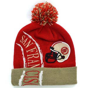 San Francisco Football Team Color New Leader Knit Skull Beanie Winter ...